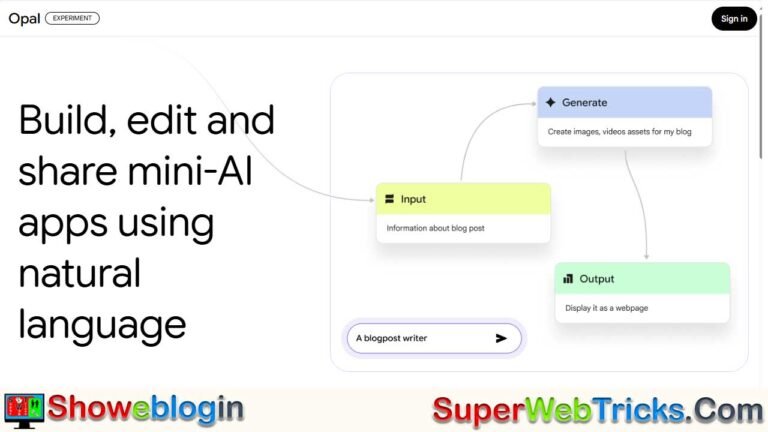 Google Opal: AI-Powered No-Code App Builder Revolutionizing Vibe-Coding 2025 - Showeblogin